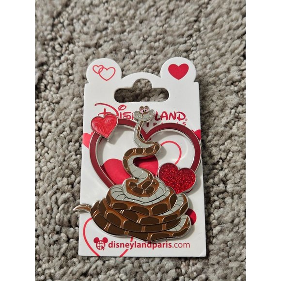 Disney | Accessories | Dlp Disneyland Paris Kaa Valentines Day Pin ...